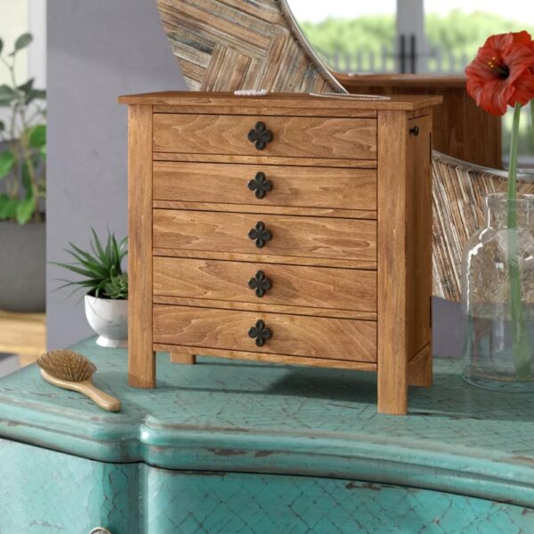Bell-Shaped Jewelry Storage Mirror ~ Walnut – Hives and Honey