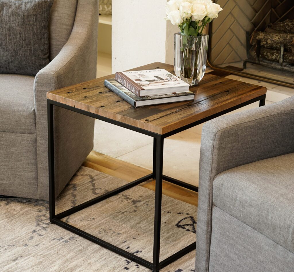 Reclaimed End Table - Hives And Honey